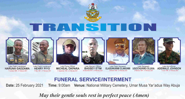 NAF Crash Victims Buried Amidst Tears – Heritage Times