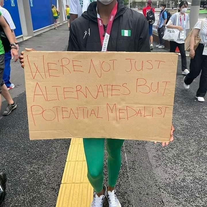 Nigerian Athletes Stage Protest In Tokyo Over Disqualification ...